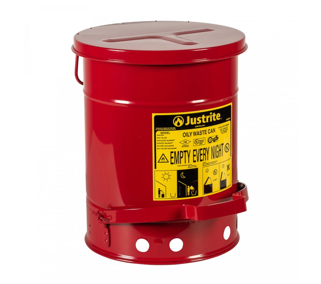 Steel oil waste cans - Quatrex